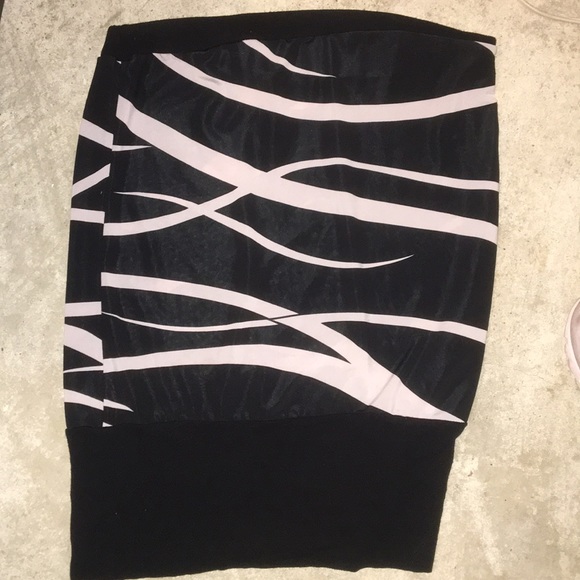 Tops | Tube Top With Swirls | Poshmark